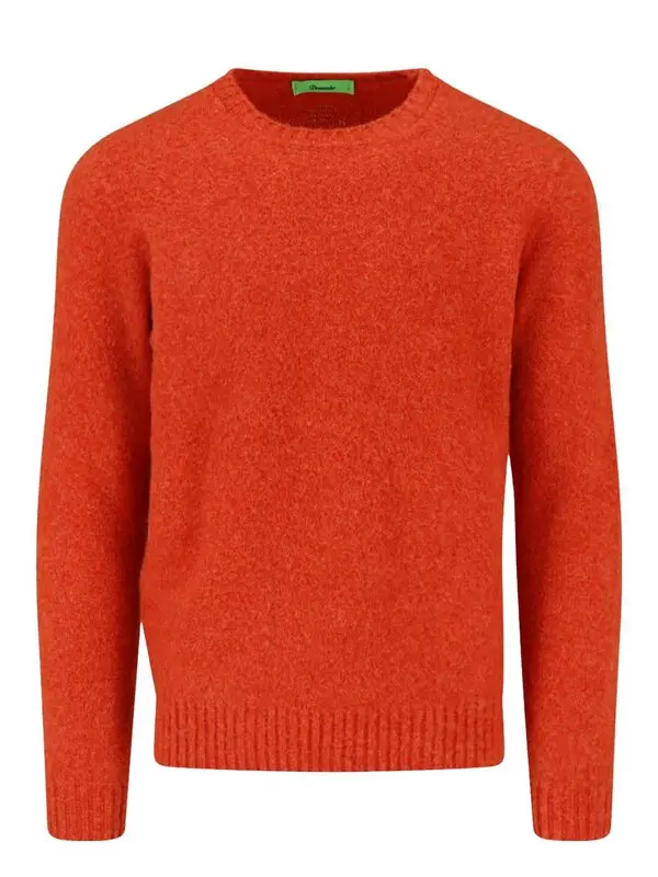 DRUMOHR Lambswool Crew Neck Sweater - Orange
