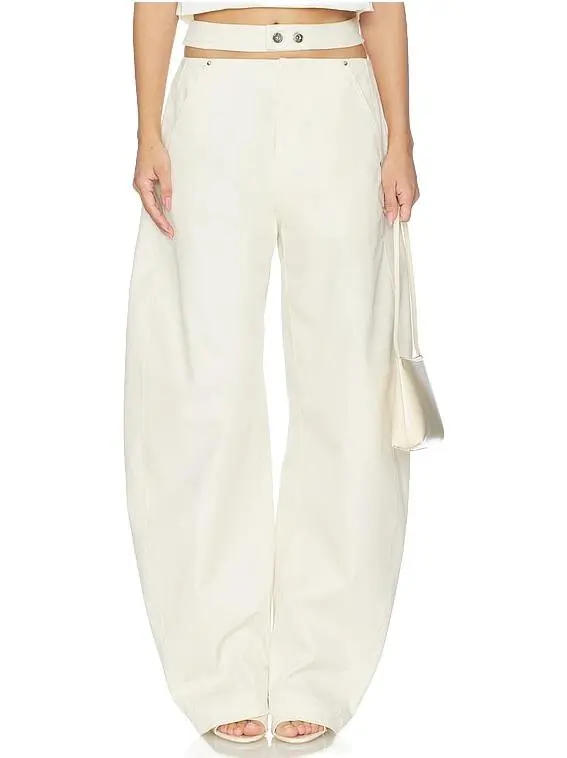CAMILA COELHO Cora Pants - Ecru