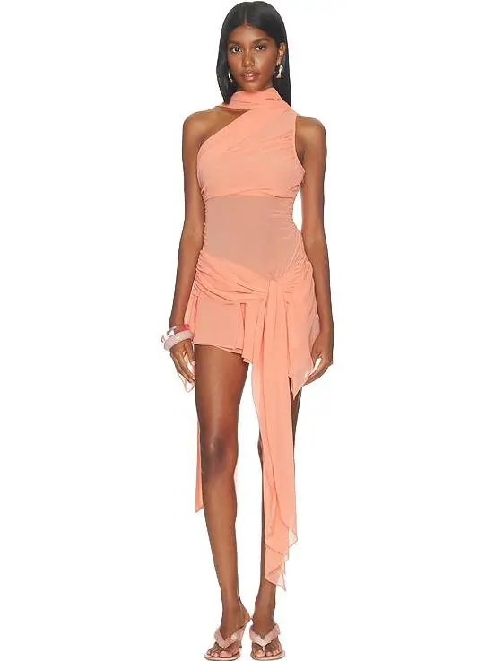 GUIZIO Cyrielle Dress - Peach