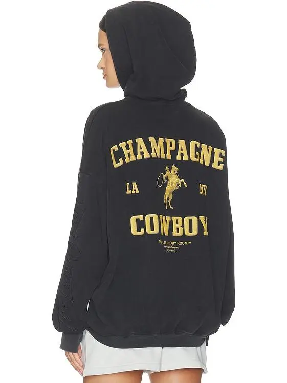 THE LAUNDRY ROOM Champagne Cowboy Hoodie - Black Snow