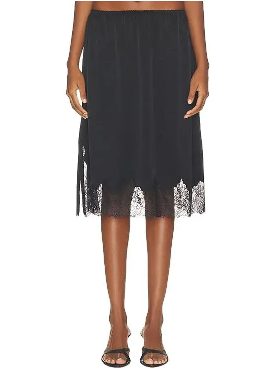 Citizens Of Humanity Lace Trim Skirt - Black