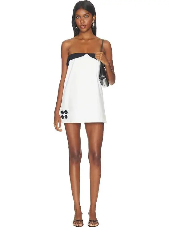 NIIHAI Collar Bandeau Dress - White