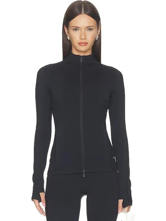On Studio Jacket With Zip Closure - Black