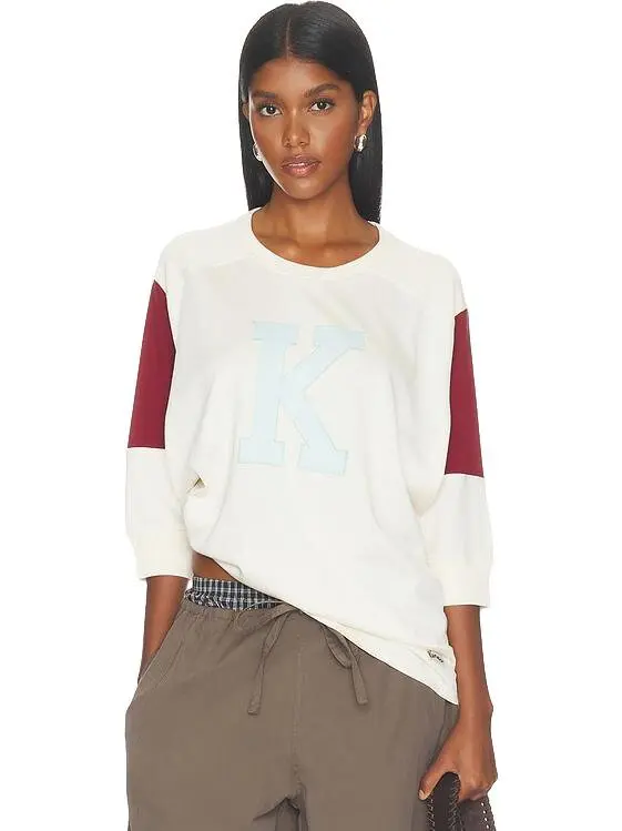 Kenzo Varsity Top - Ecru