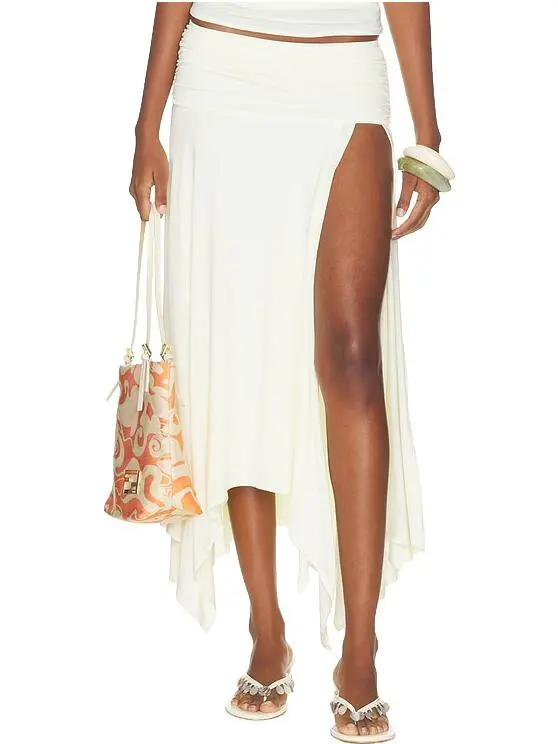 Nbd Niya Midi Skirt - Cream