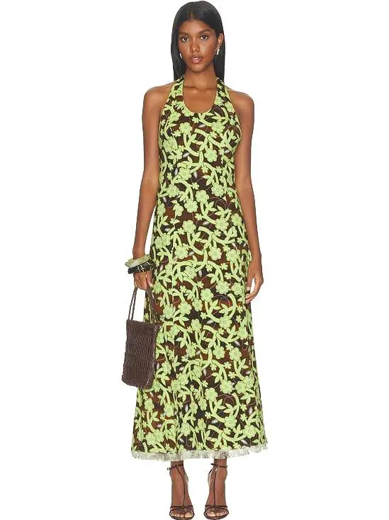 SIEDRES Zenya Halterneck Maxi Dress - Multi