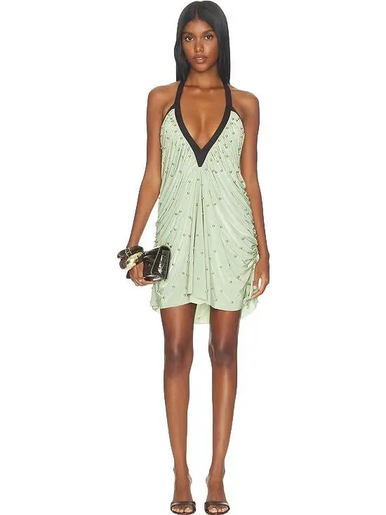 SIEDRES Embellished Halterneck Dress - Multi