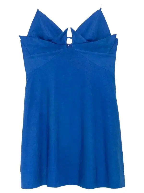Farm Rio Paper Boat Mini Dress - Blue