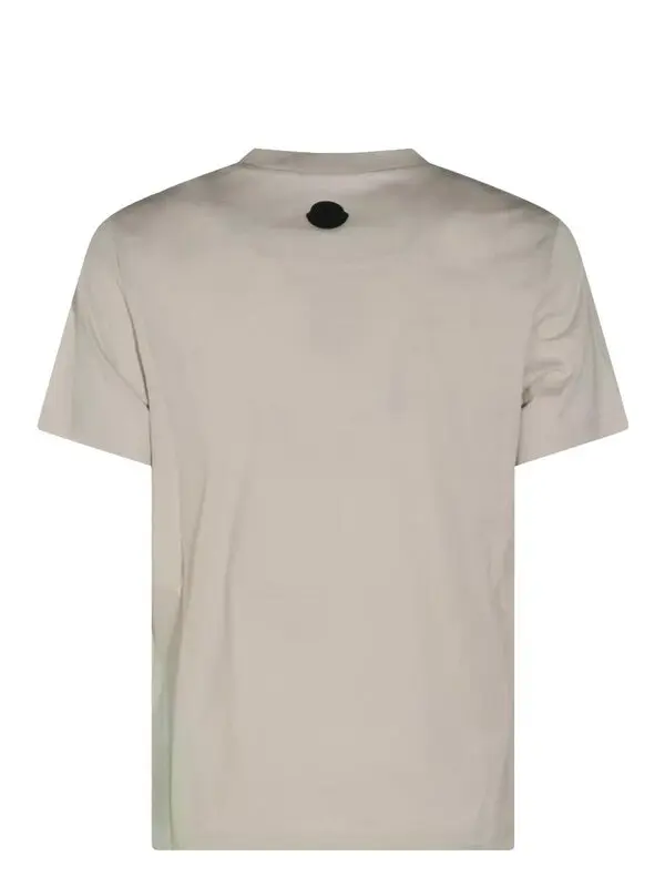 Moncler Three-dimensional Logo Cotton T-shirt - Neutrals