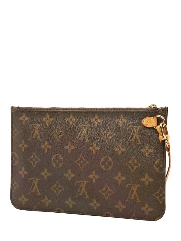LOUIS VUITTON Monogram Neverfull Mm Pouch - Brown