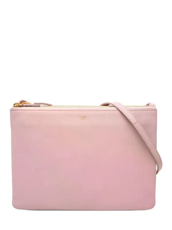 Celine Lambskin Trio Crossbody Bag - Pink