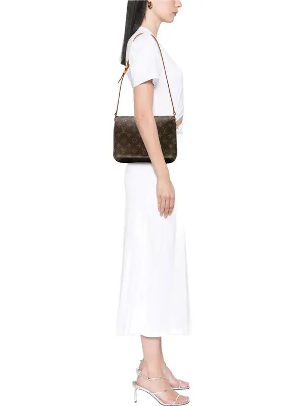 LOUIS VUITTON Monogram Musette Tango Shoulder Bag - Brown