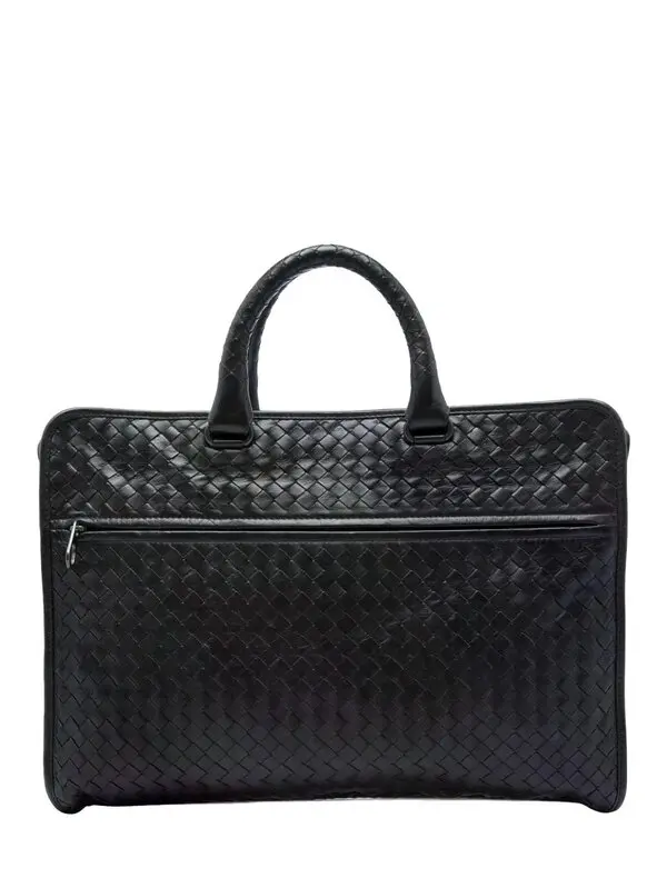 Bottega Veneta Nappa Intrecciato Business Bag - Brown