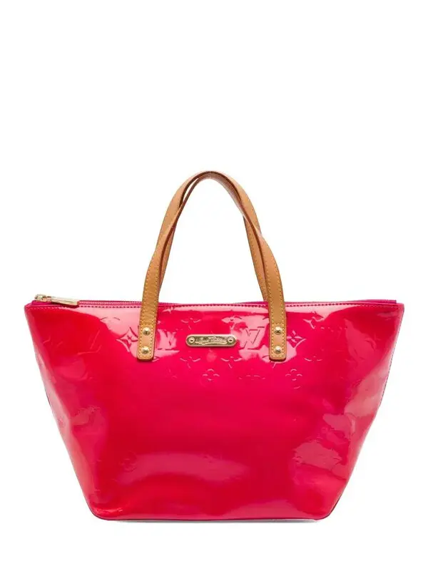 LOUIS VUITTON Monogram Vernis Bellevue Pm Handbag - Pink