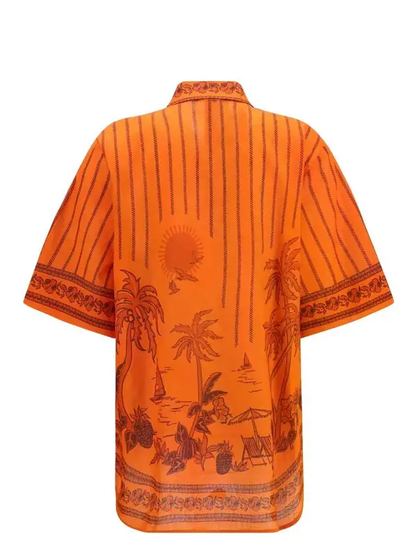 ALEMAIS Boathouse Shirt - Orange