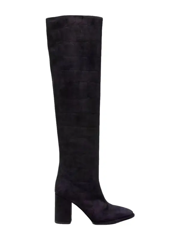 LE SILLA Round-toe Knee-high Boots - Blue