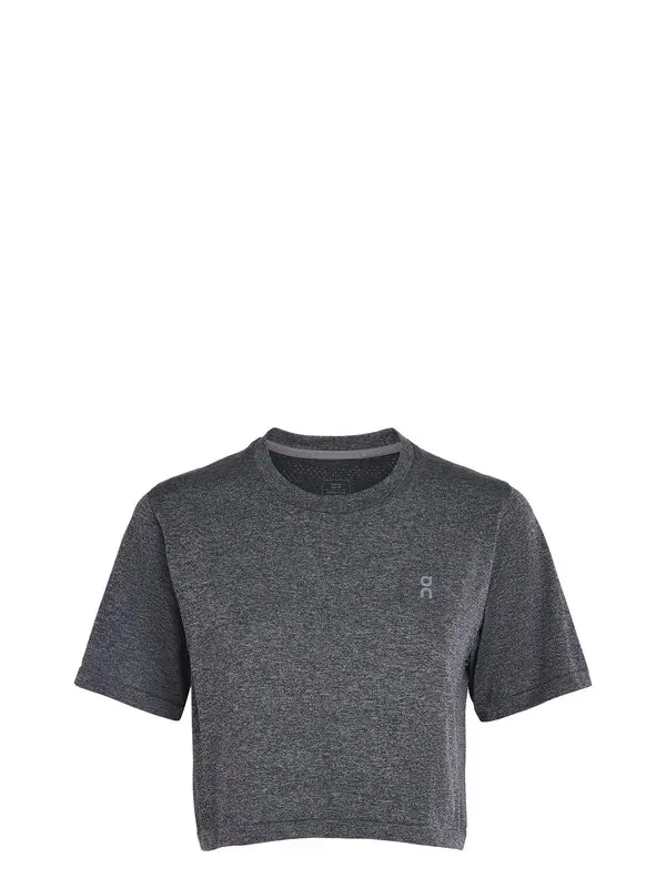 On Train Flex Crop T-shirt - Grey