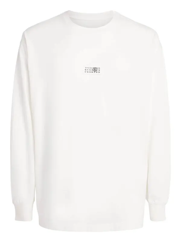 MAISON MARGIELA Cotton Numerical Logo T-shirt - White