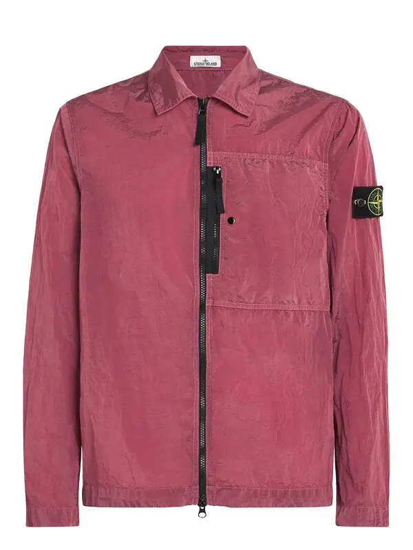 Stone Island Nylon Metal Overshirt - Red