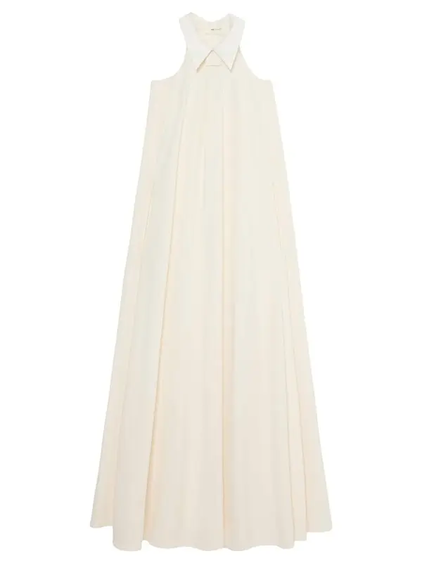 Marina Rinaldi Cold Shoulder Cape Effect Maxi Dress - Ivory
