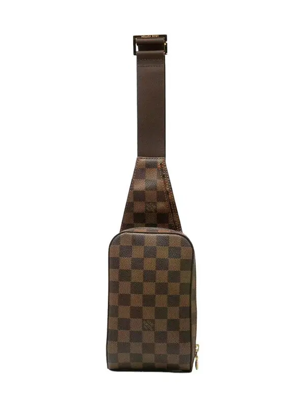 LOUIS VUITTON Damier Ebene Geronimos Crossbody Bag - Brown
