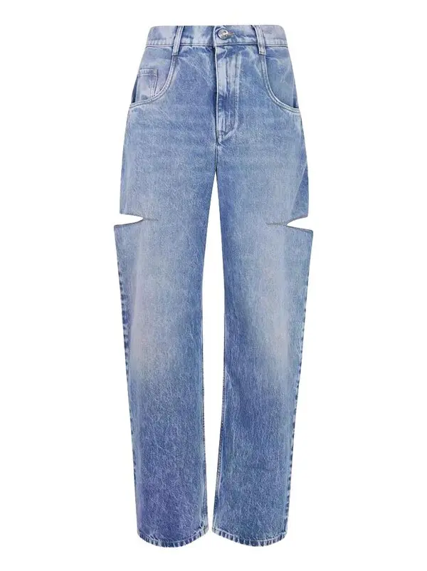MAISON MARGIELA Cut-out Straight-leg Jeans - Blue