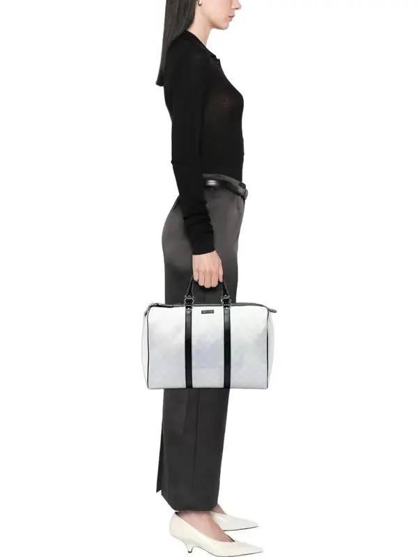 Gucci Medium Gg Supreme Joy Boston Bag - White