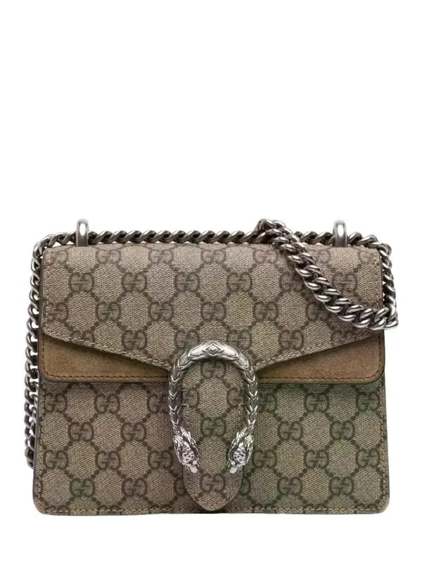 Gucci Gg Supreme Dionysus Crossbody Bag - Neutrals