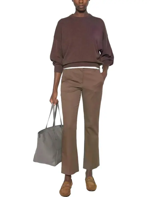 Brunello Cucinelli Belt Loops Trousers - Brown
