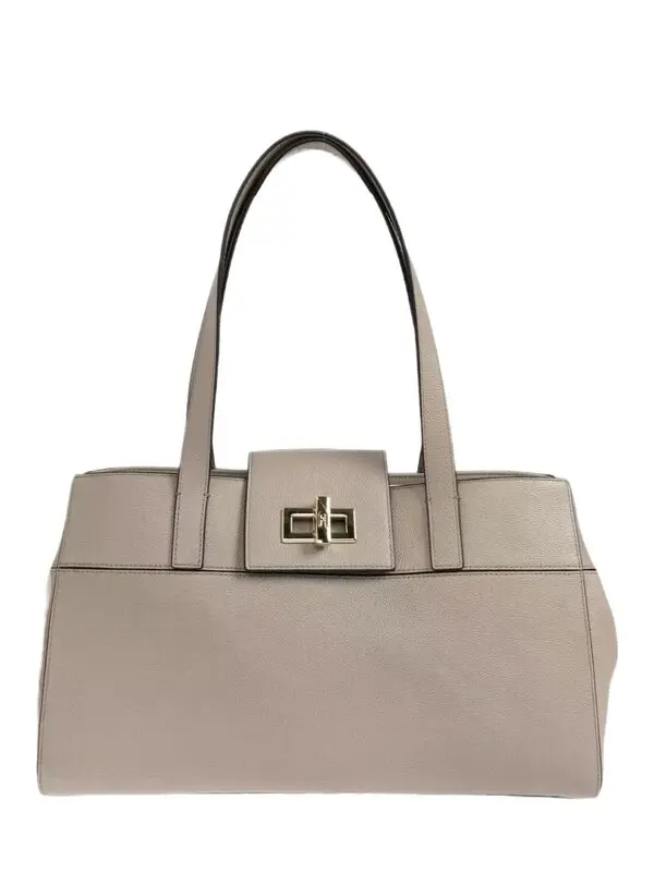 Furla Amelia Leather Shoulder Bag - Neutrals