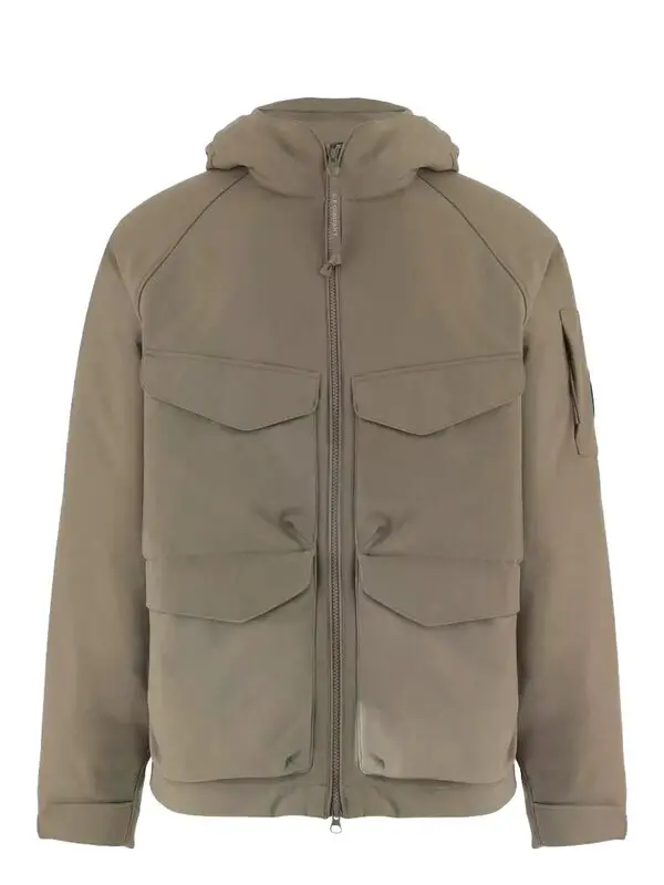 C.P. COMPANY Hooded Multi-pocket Coat - Neutrals
