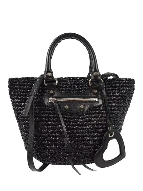 Balenciaga Le Cagole Panier Tote Bag - Black