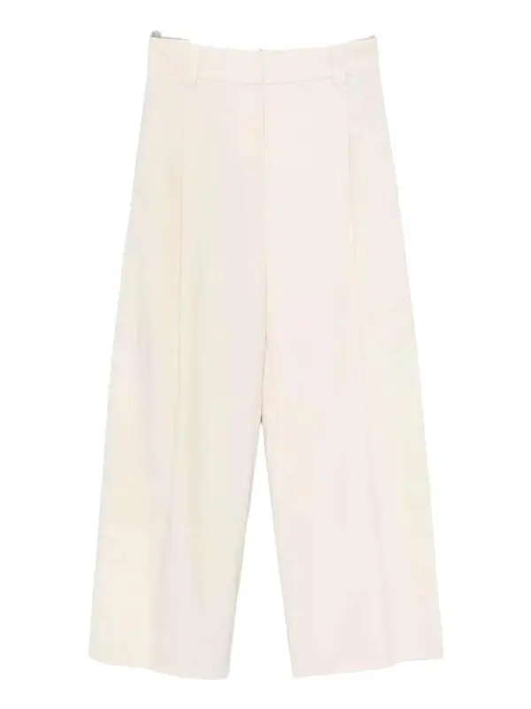 Brunello Cucinelli Pleated Wide-leg Trousers - Neutrals