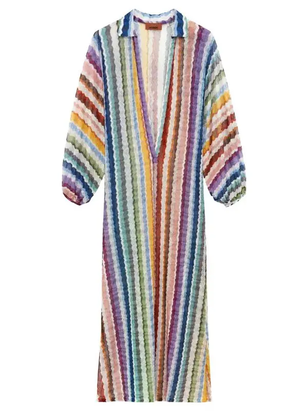 Missoni Zig-zag Maxi Dress - White