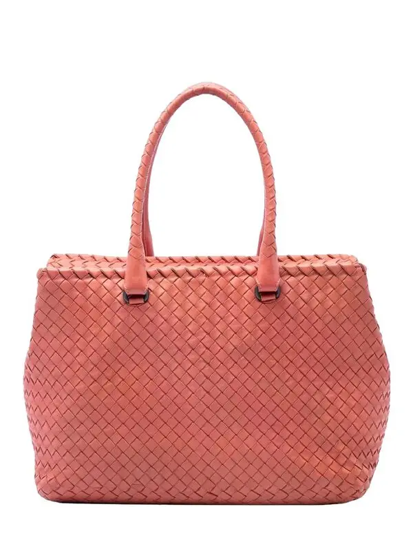Bottega Veneta Woven Nappa Leather Tote Bag - Pink