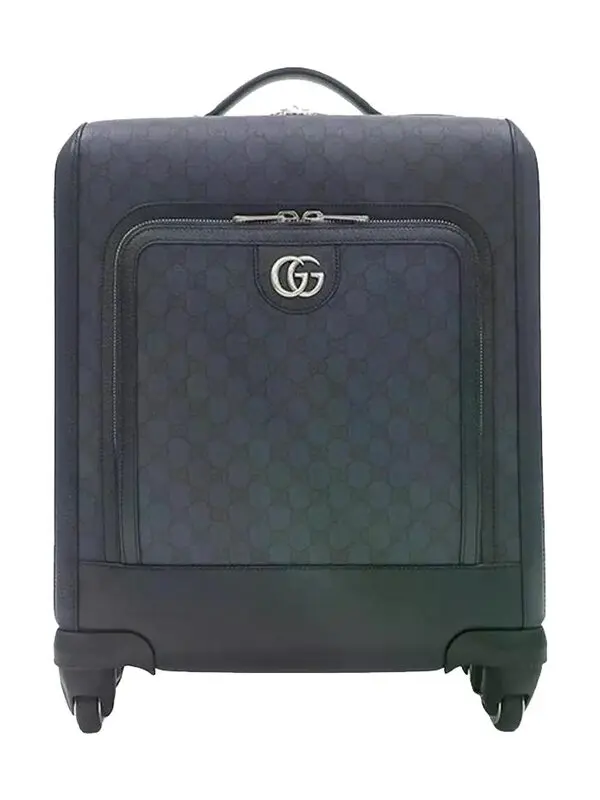Gucci Gg Supreme Ophidia Cabin Trolley Travel Bag - Blue