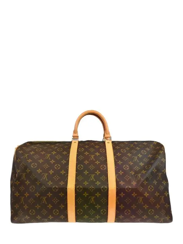 LOUIS VUITTON Keepall Bandouliere 55 Monogram Holdall - Brown