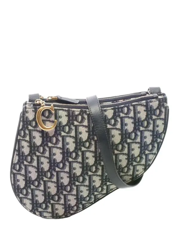 Dior Saddle Rodeo Oblique Shoulder Bag - Blue