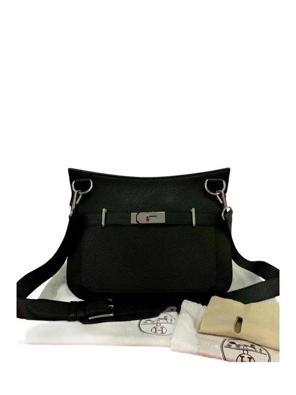 Hermès 2015 Clemence Jypsiere 31 Crossbody Bag - Black
