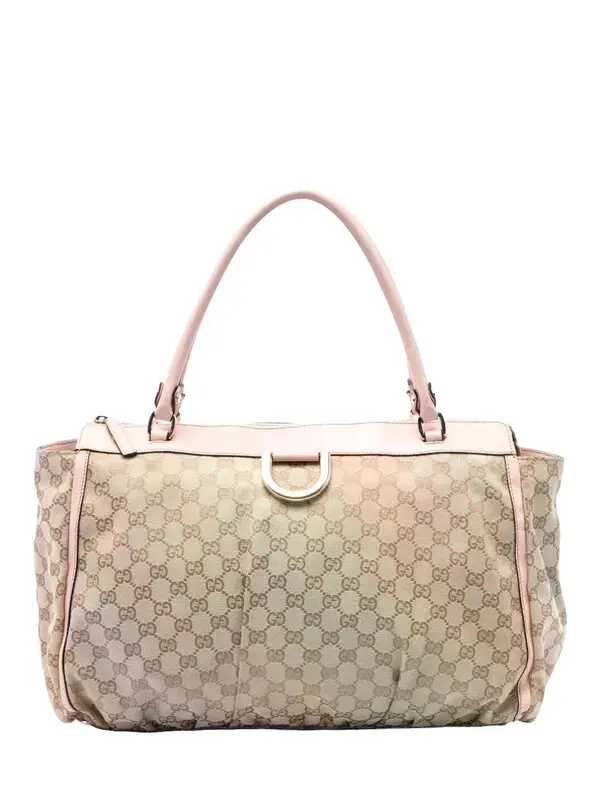 Gucci Gg Canvas Abbey D Ring Tote Bag - Neutrals