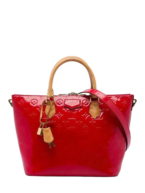 LOUIS VUITTON Monogram Vernis Montebello Mm Satchel - Red
