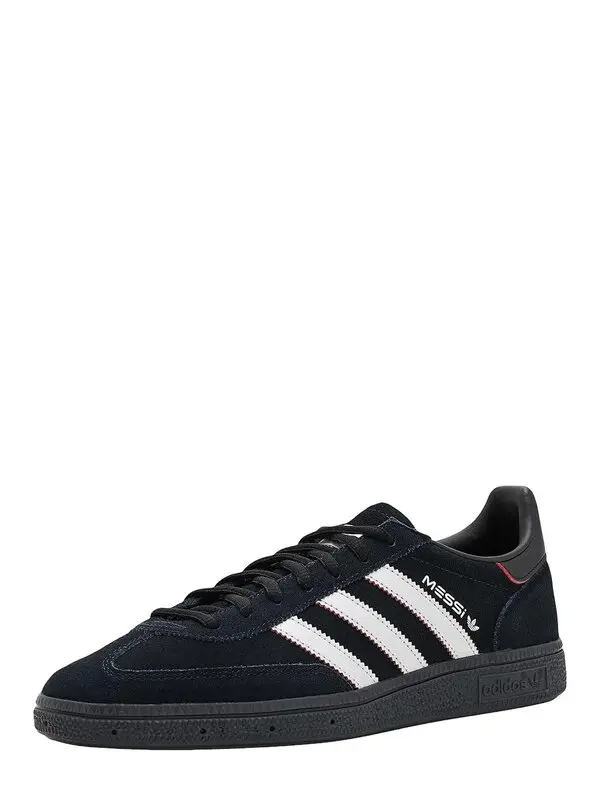 Adidas Handball Spezial Messi Soccer Shoes - Black/silver Metallic/pure Ruby