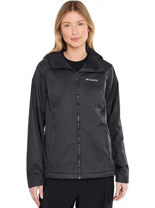 Columbia Fleece Lined Hooded Jacket - Black
