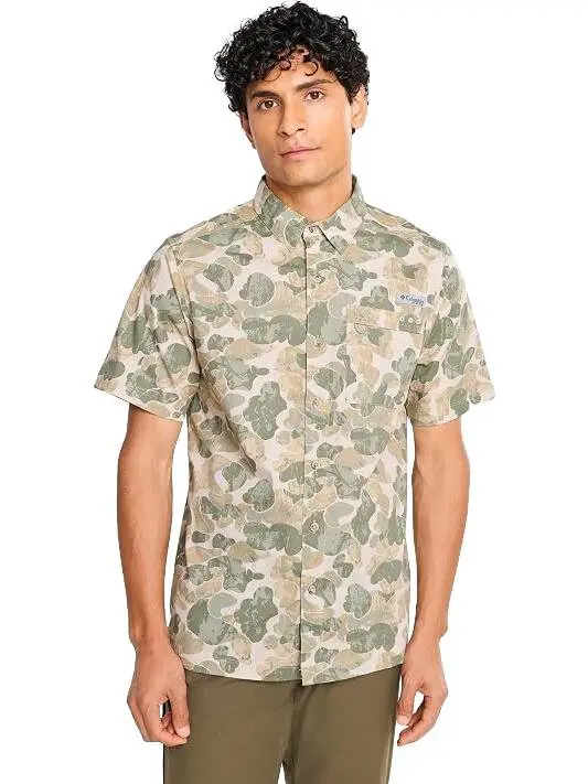Columbia Pfg Wild Cast Camp Shirt Clothing Nocturnal Toucanet - Beige