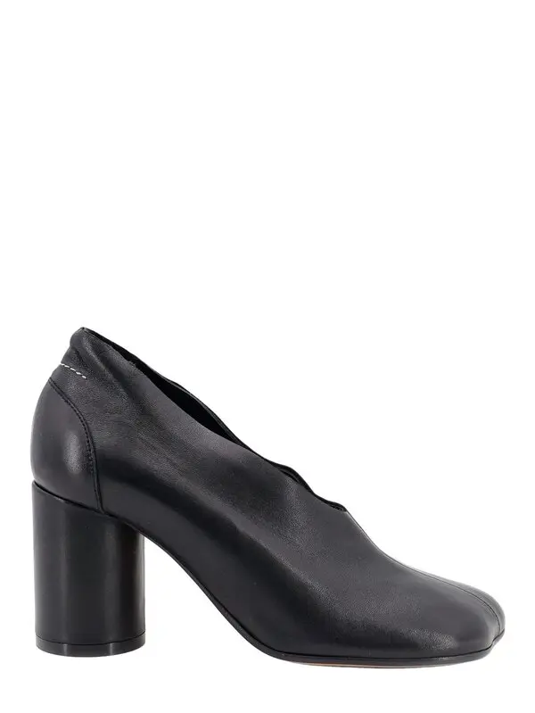MAISON MARGIELA Leather High Heel Anatomic Toe Shoes - Black