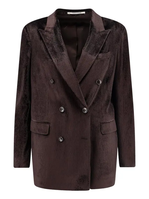 Tagliatore Jasmine Corduroy Blazer - Brown