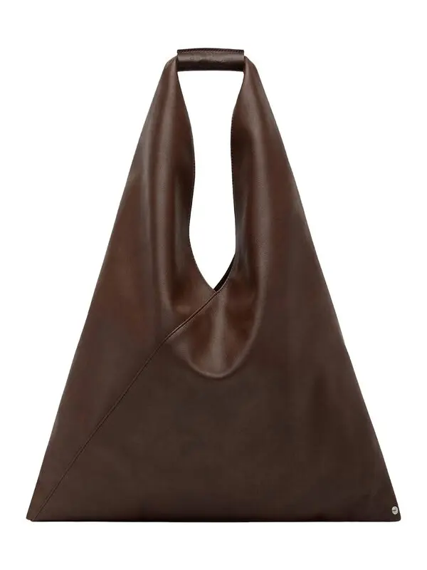 MAISON MARGIELA Japanese Leather-effect Fabric Handbag - Brown