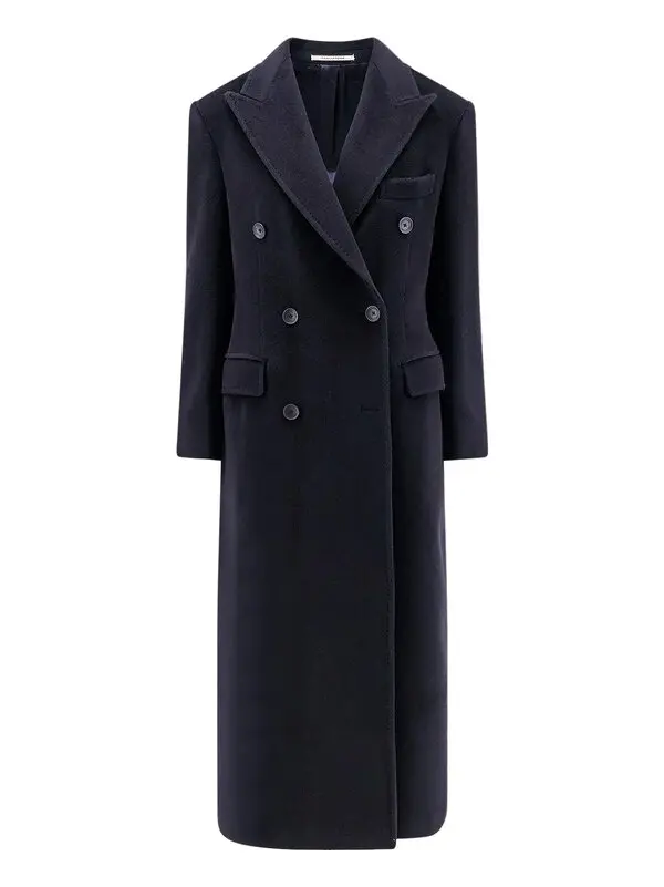 Tagliatore Virgin Wool Coat - Blue
