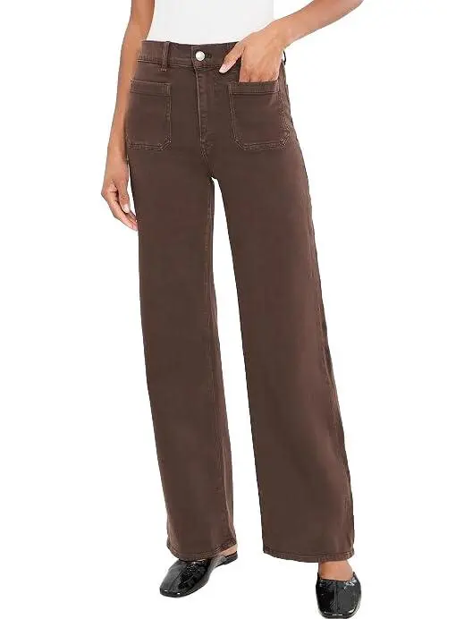 Madewell The Emmy Pants Wide Leg, High Rise - Brown
