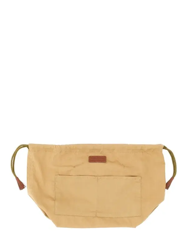 Dragon Diffusion Drawstring Clutch Bag - Beige